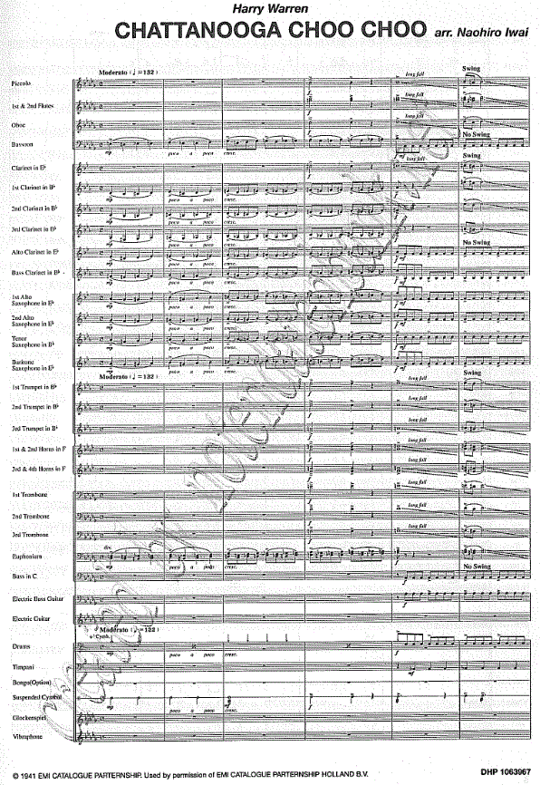 MusicaInfo.net/details/Chattanooga Choo Choo (4019323)