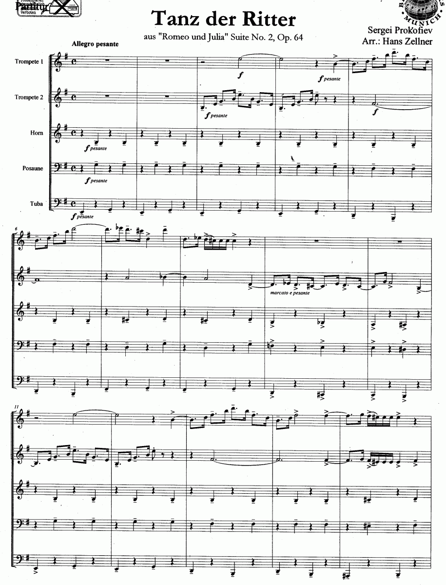 MusicaInfo.net/details/Tanz der Ritter (aus 'Romeo und Julia' Suite #2 ...