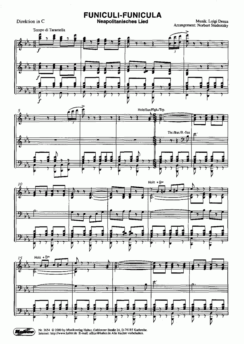 MusicaInfo.net/details/Funiculi Funicula (9262046)