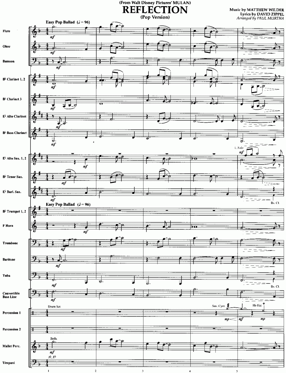 MusicaInfo.net/details/Reflection (Pop Version) (9584025)