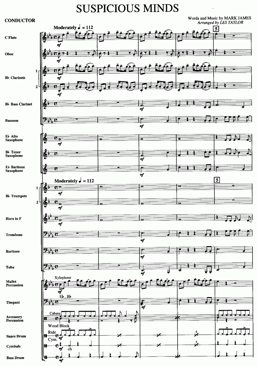 MusicaInfo.net/details/Suspicious Minds (9623970)