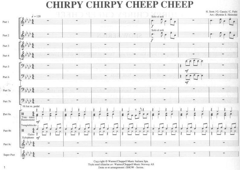 MusicaInfo.net/details/Chirpy Chirpy Cheep Cheep (98055821)