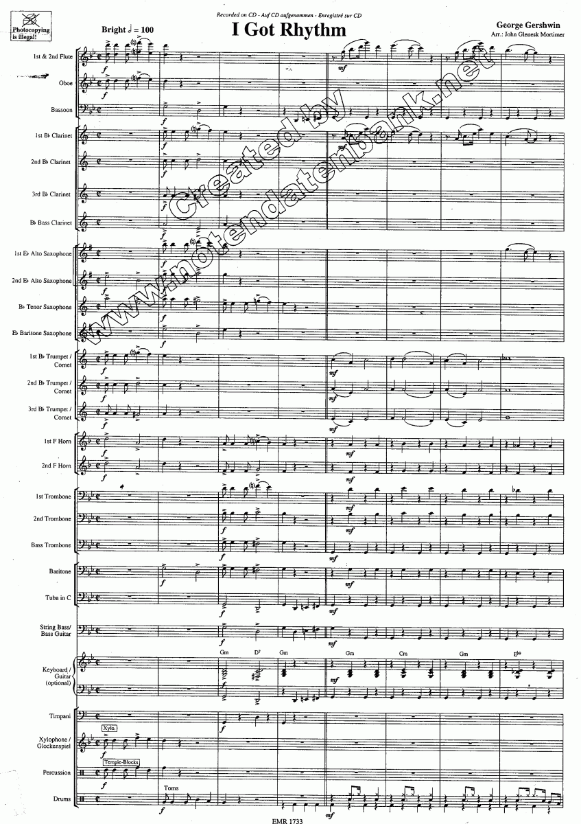 MusicaInfo.net/details/I Got Rhythm (98081288)